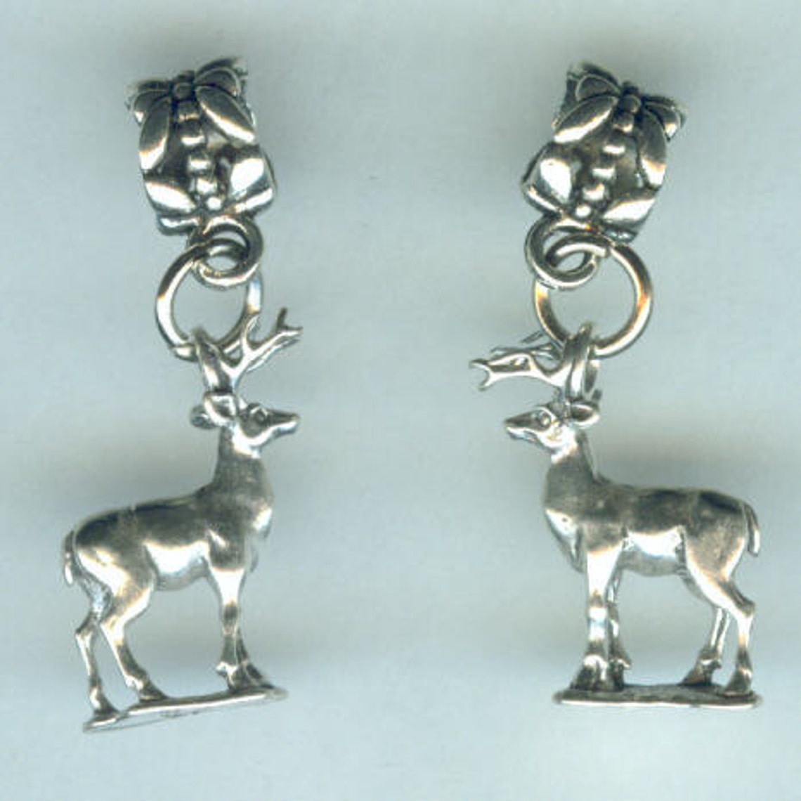 Sterling STAG DEER Bead Charm for All Name Brand Add a Bead | Etsy