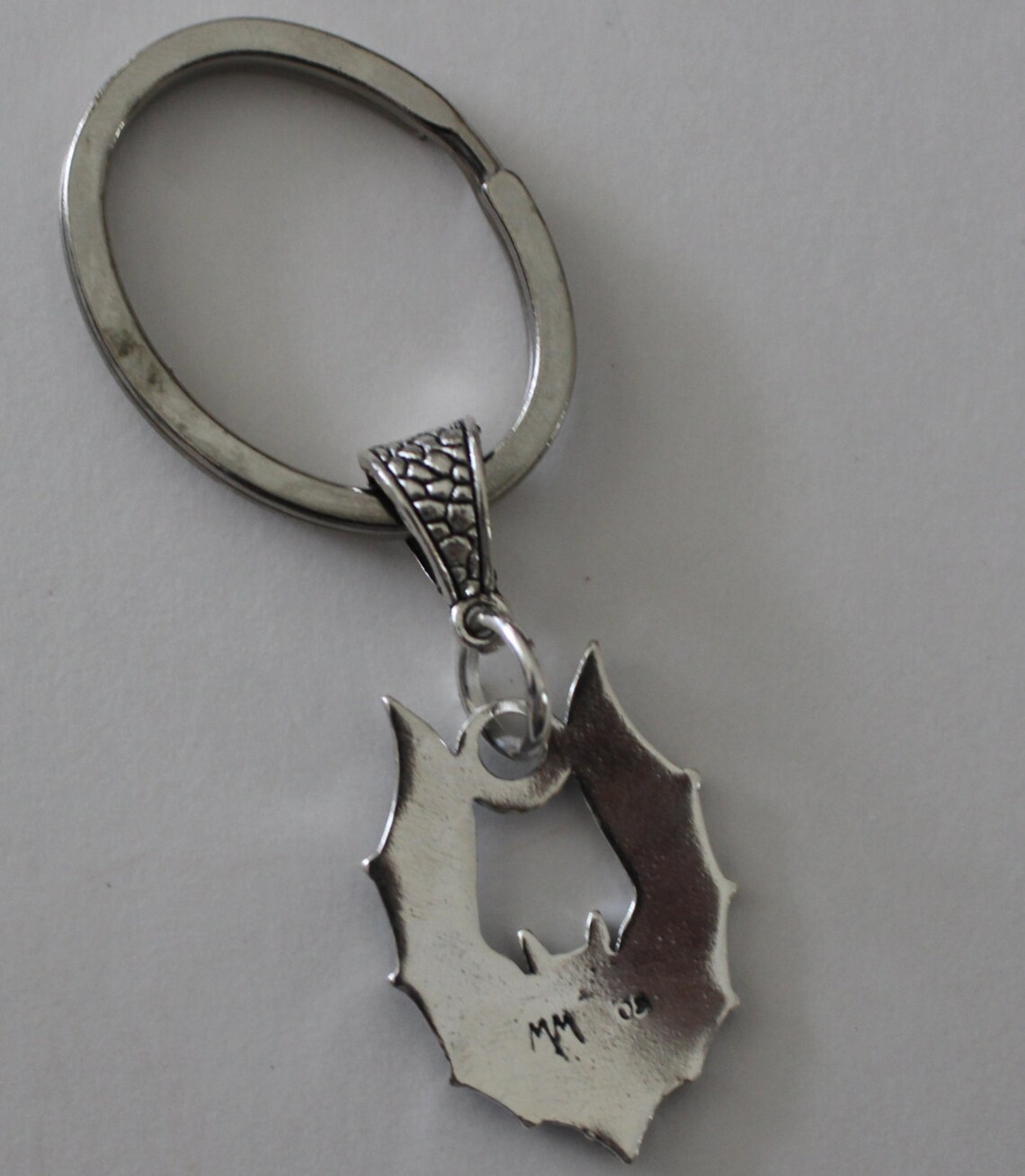 Sterling BAT Key Ring Key Chain Wildlife Totem - Etsy