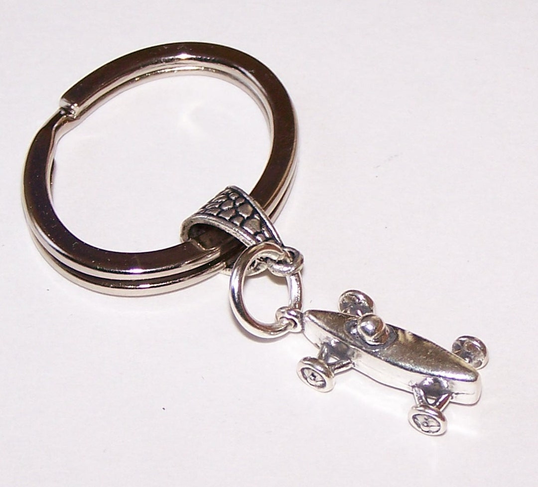 Sterling SOAP BOX DERBY Key Ring Key Chain 3-dimensional - Etsy