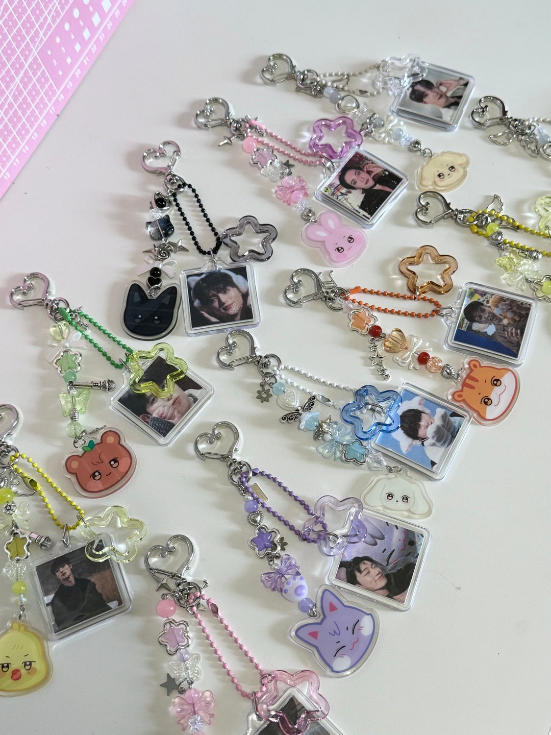 ANITEEZ ATEEZ Customized Photo Keychain| Kpop Gifts/merch | Custom Kpop ...
