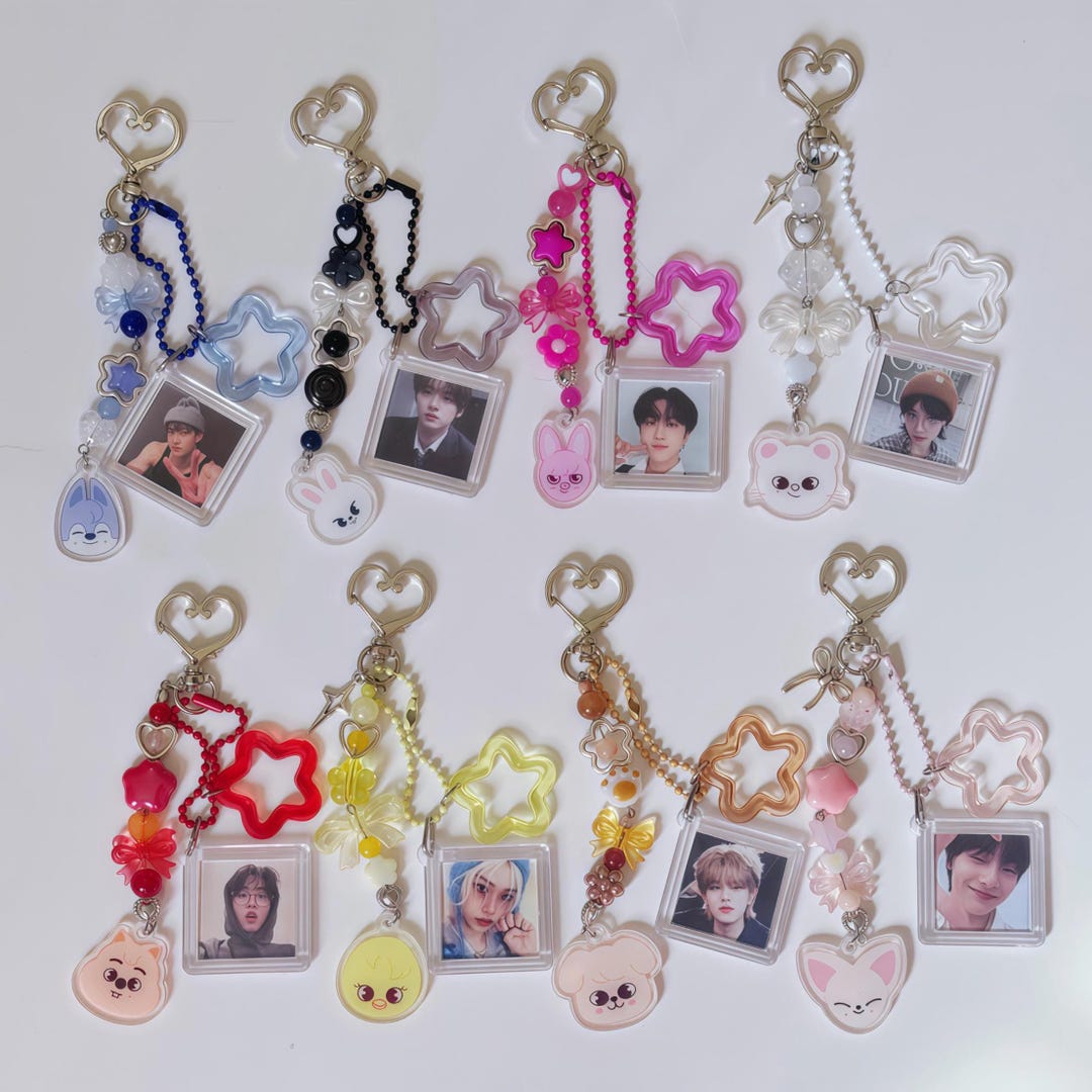 STRAY KIDS SKZOO Customized Photo Keychain| Kpop Merch | Custom Kpop ...