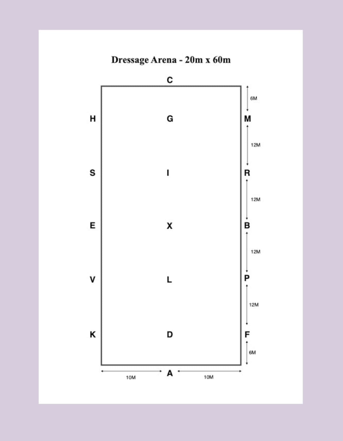 Dressage Arena Templates - Etsy