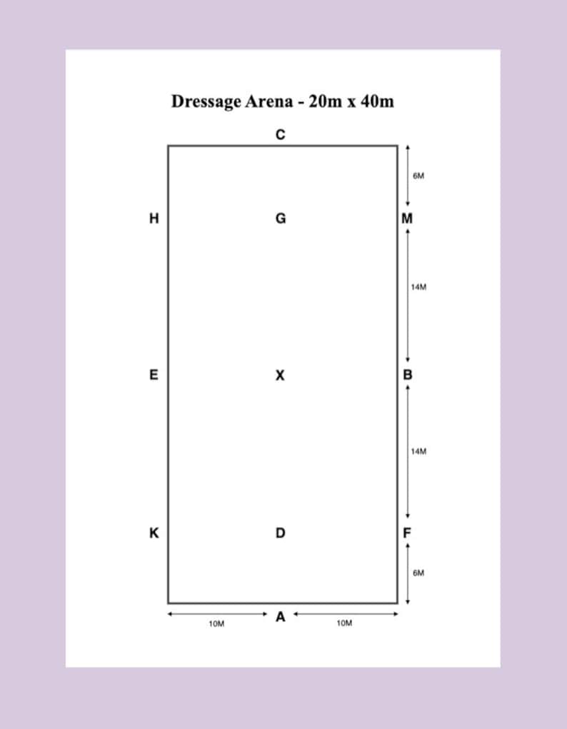 Dressage Arena Templates - Etsy