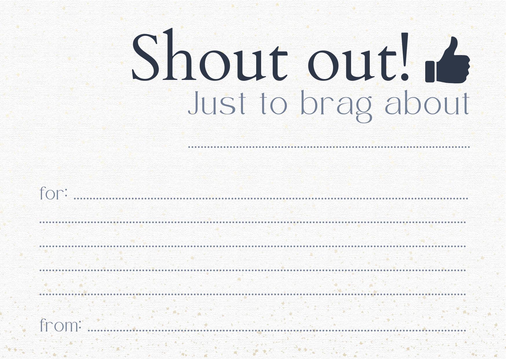 Minimal Printable Employee Shoutout Cards for Employee Appreciation - Etsy