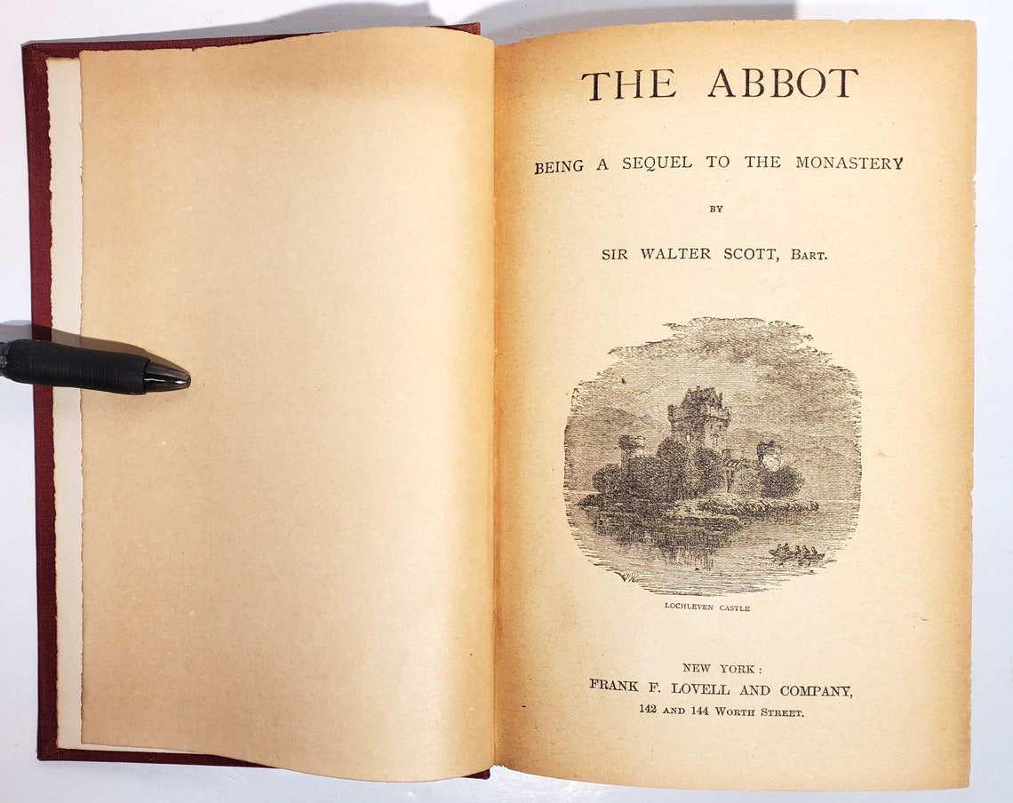 The Abbot, the Monastery Sequel by Sir Walter Scott - Frank F. Lovell ...