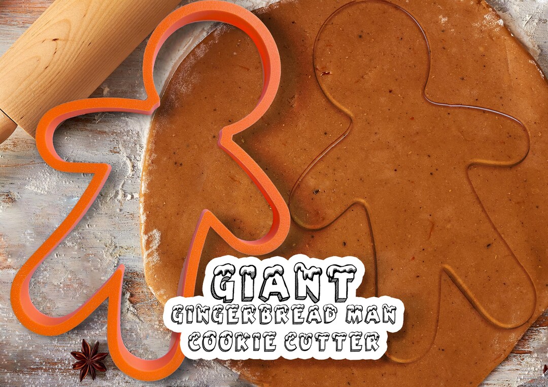 Giant Gingerbread Man Cook Cutter (free Shipping!) - Etsy UK