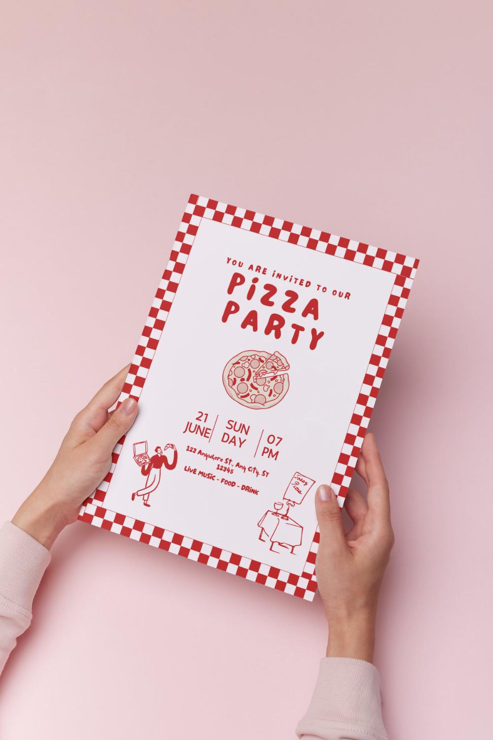 Pizza Party Invite, INSTANT DOWNLOAD, Italian Party, Slice of Fun ...