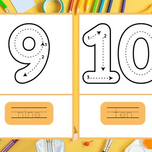 Number Tracing Posters & Flashcards, 1-20 Printable Number Tracing ...