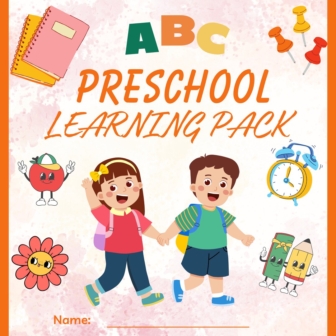Preschool Pre-k + Kindergarten Learning Bundle, Printable Toddler ...