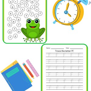 Fun and Colorful Preschool Alphabet Workbook, Alphabet Tracing Workbook ...