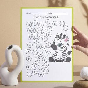 Fun and Colorful Preschool Alphabet Workbook, Alphabet Tracing Workbook ...