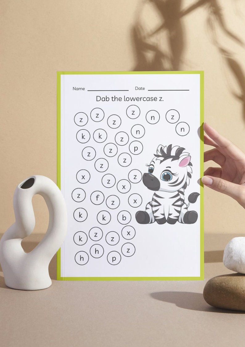 Fun and Colorful Preschool Alphabet Workbook, Alphabet Tracing Workbook ...