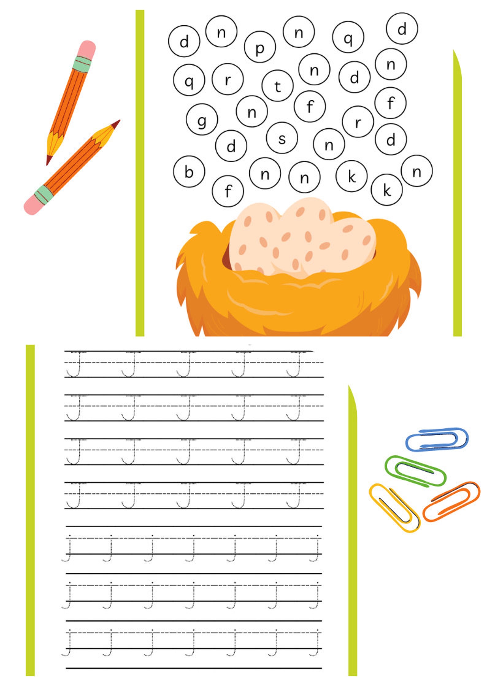 Fun and Colorful Preschool Alphabet Workbook, Alphabet Tracing Workbook ...