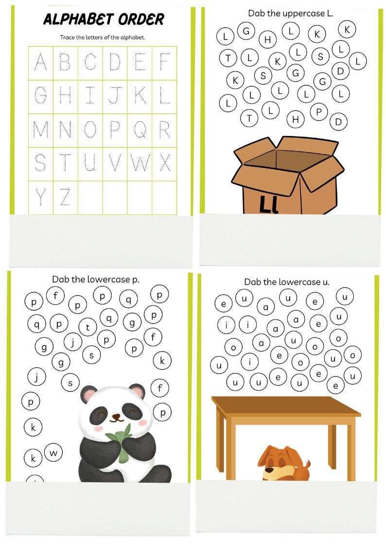 Fun and Colorful Preschool Alphabet Workbook, Alphabet Tracing Workbook ...