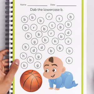 Fun and Colorful Preschool Alphabet Workbook, Alphabet Tracing Workbook ...