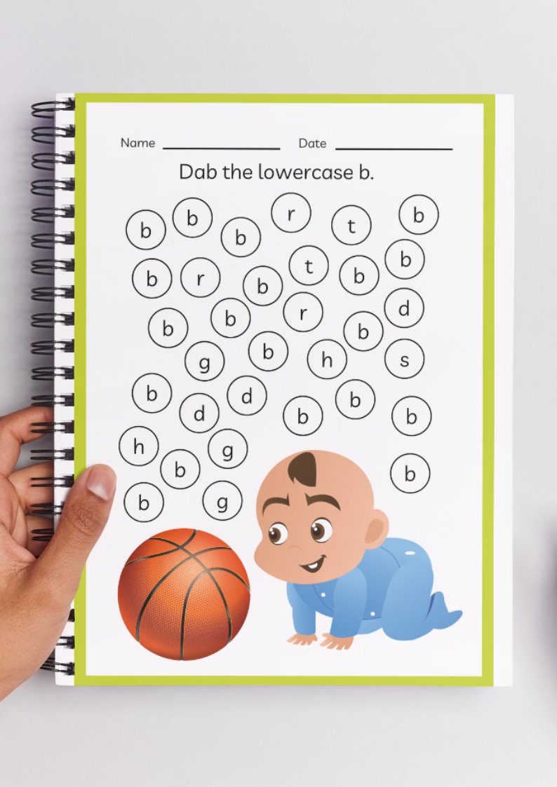 Fun and Colorful Preschool Alphabet Workbook, Alphabet Tracing Workbook ...