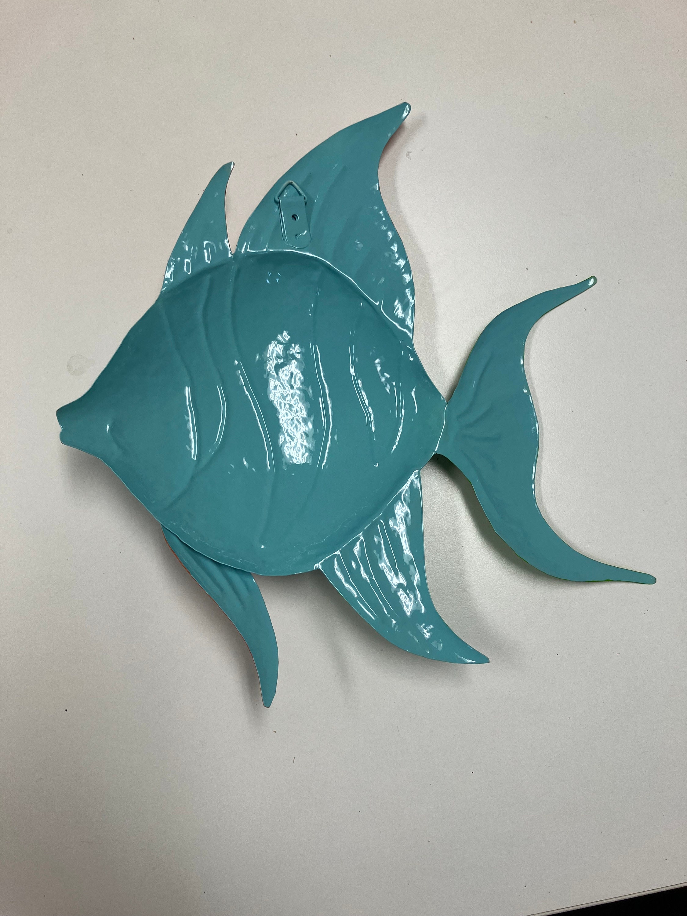 Small Metal Tropical Fish Wall Plaques, Indoor Home Ocean Themed ...
