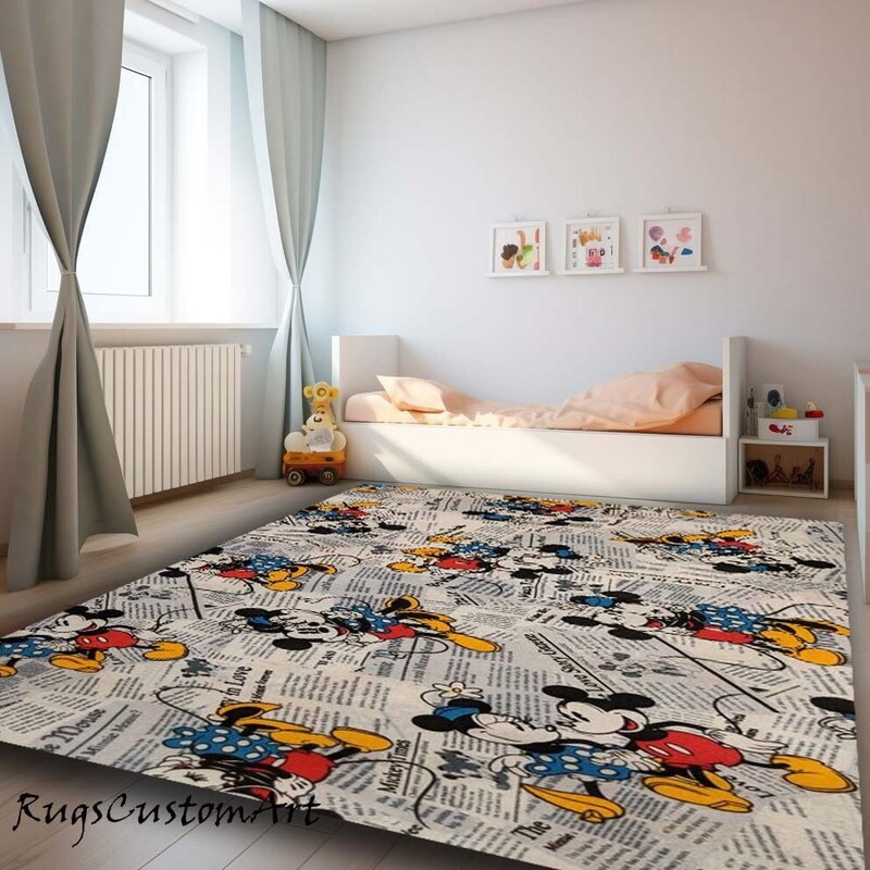 Mickey Mouse Rug - Etsy