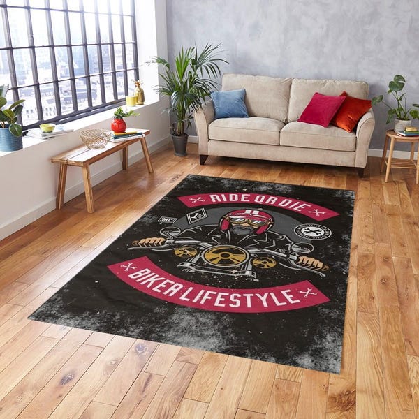 Motorcycle Rug - Etsy