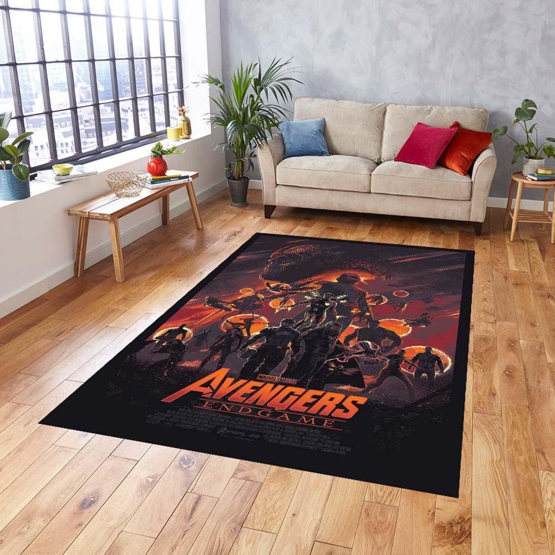 Avengers Rug, Colorful Rug, Modern Rug, Printed Rug, Custom Rug ...