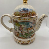 Perfect Fox Tea Set / Hunt and Fox's Head Spout Teapot / Hunt Scene ...