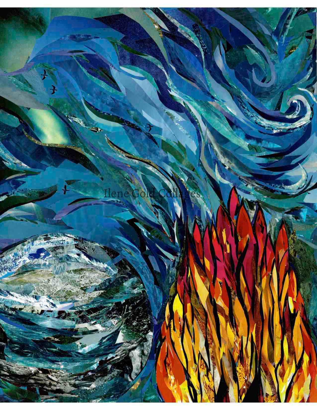 Earth, Wind & Fire Collage Made From National Geographic Magazines - Etsy