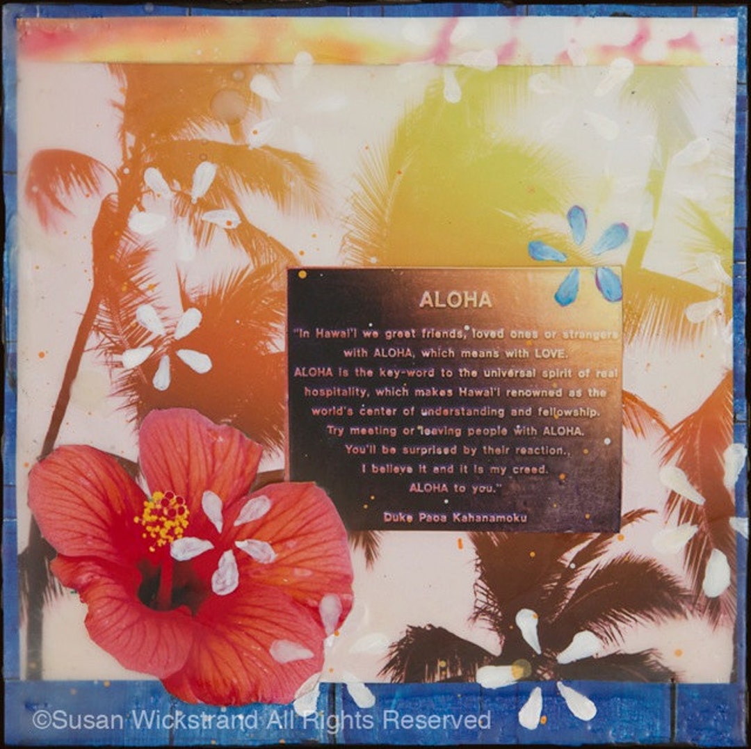 ALOHA, Matted Print, 3 Sizes, 8x10, 11x14 or 16x20, Hand Signed ...