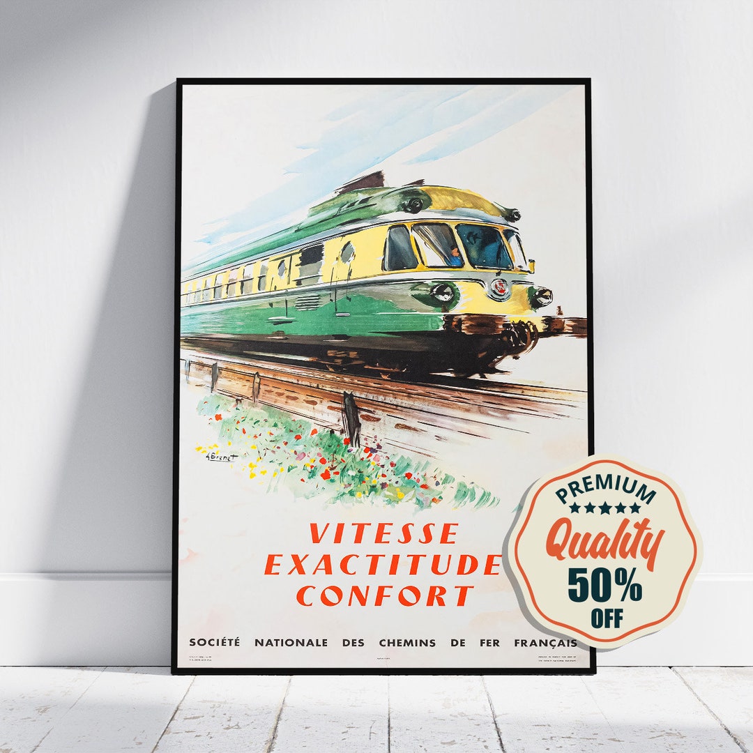 Hi-res Print - A4, A3...20x30 Inch... French Railway, Train ...