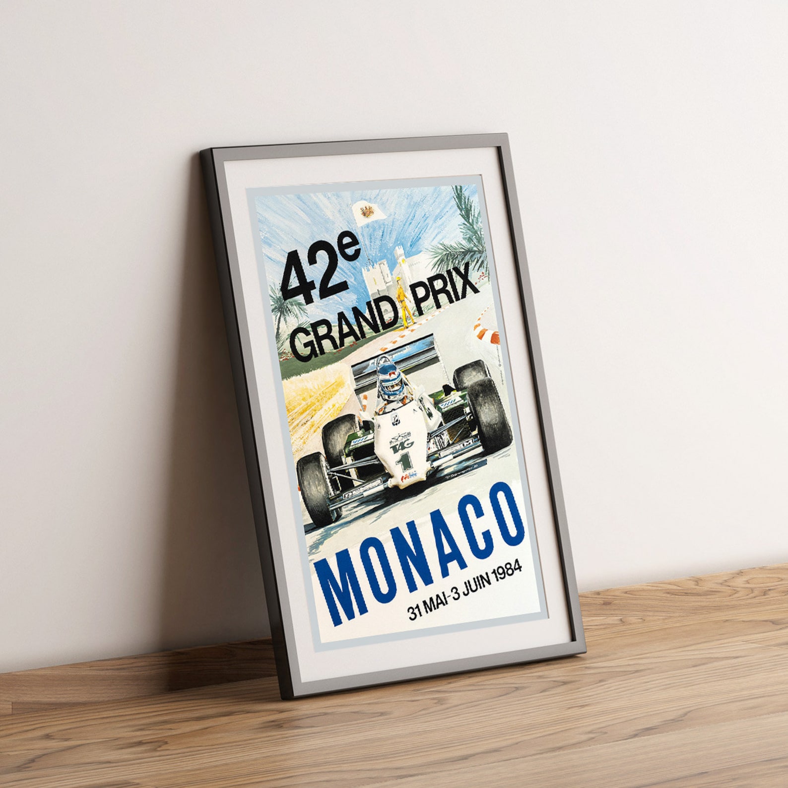 Hi-res Print - A4, A3...20x30 Inch... Monaco, 42e Grand Prix 1984 ...