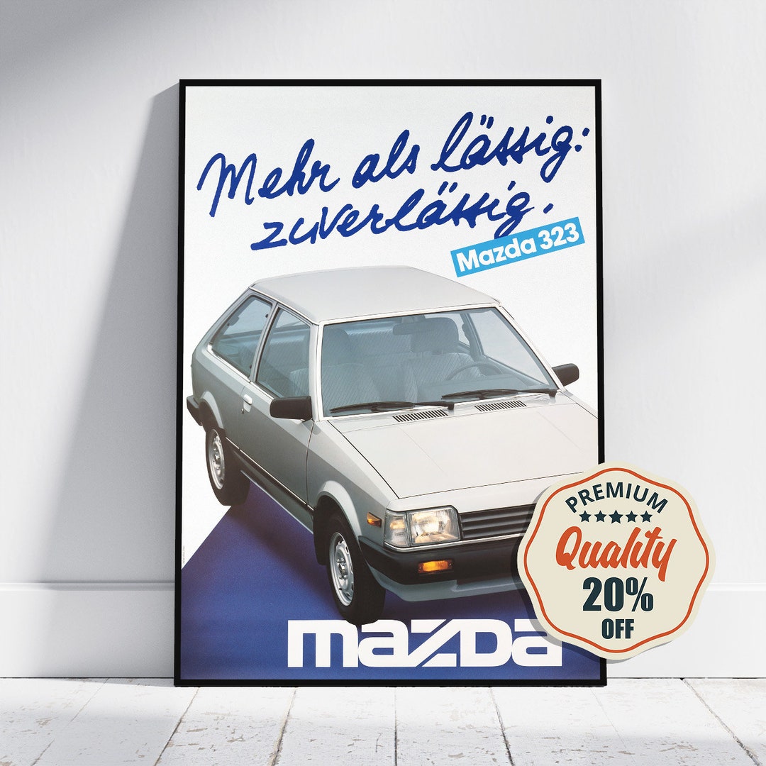 Hi-res Print - A4, A3...20x30 Inch... Mazda 323, Mehr Als Lässig ...