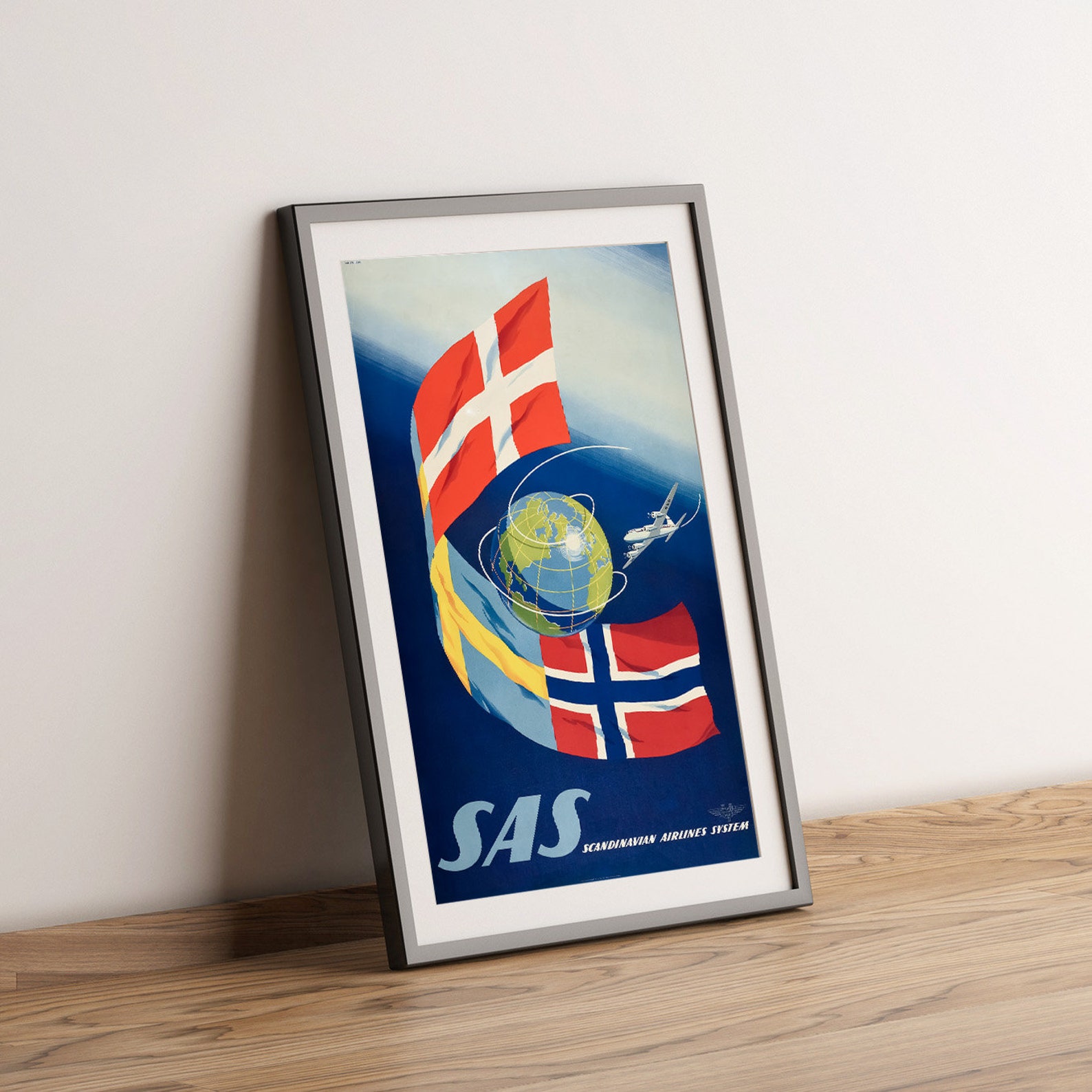 Hi-res Print - A4, A3...20x30 Inch... SAS, Scandinavian Airlines System ...
