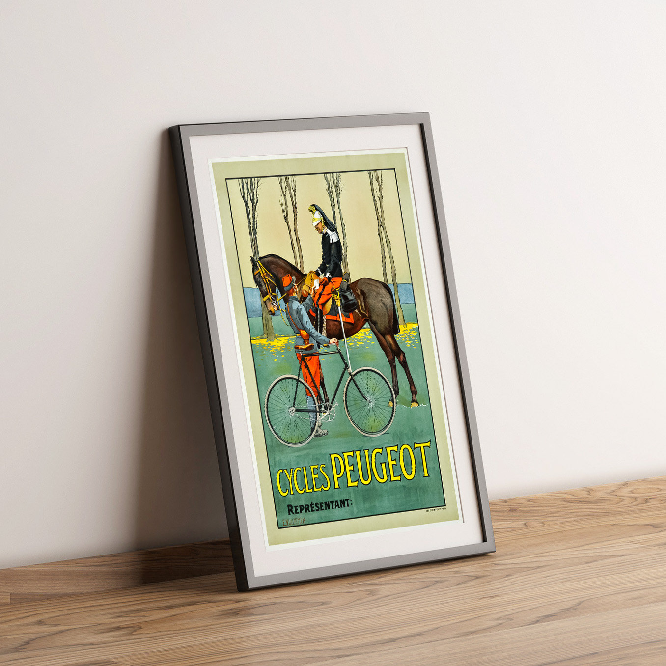 Hi-res Print - A4, A3...20x30 Inch... Cycles Peugeot, Militaire Poste ...