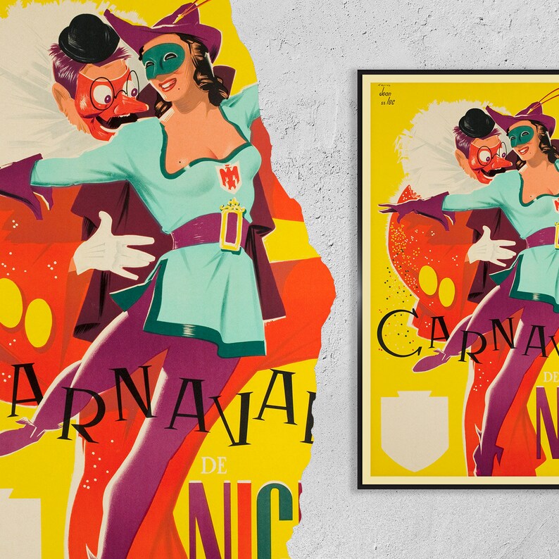 Hi-res Print - A4, A3...20x30 Inch... Carnaval De Nice on the Côte D ...