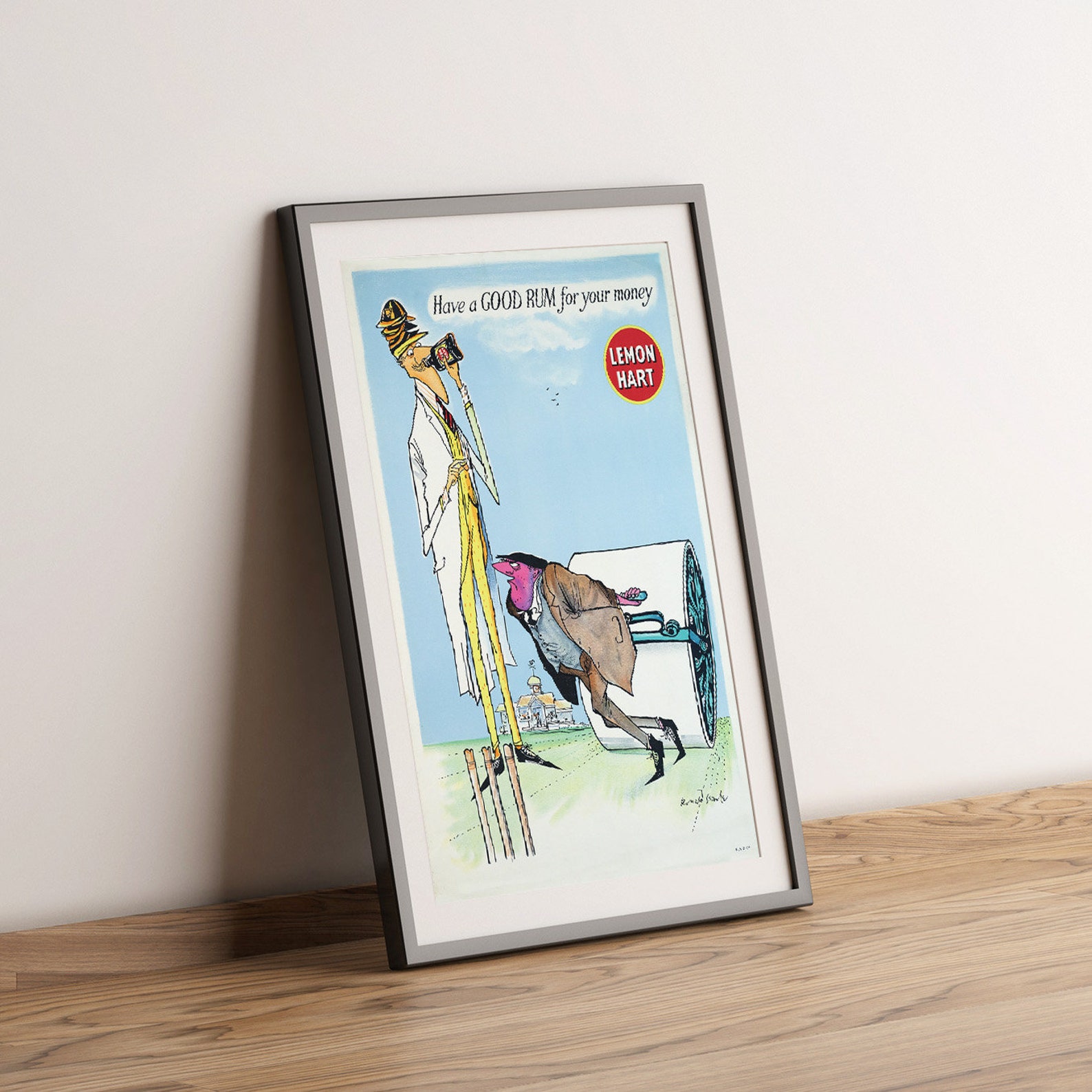 Hi-res Print A4, A3...20x30 Inch... Lemon Hart Rum, Ronald Searle ...