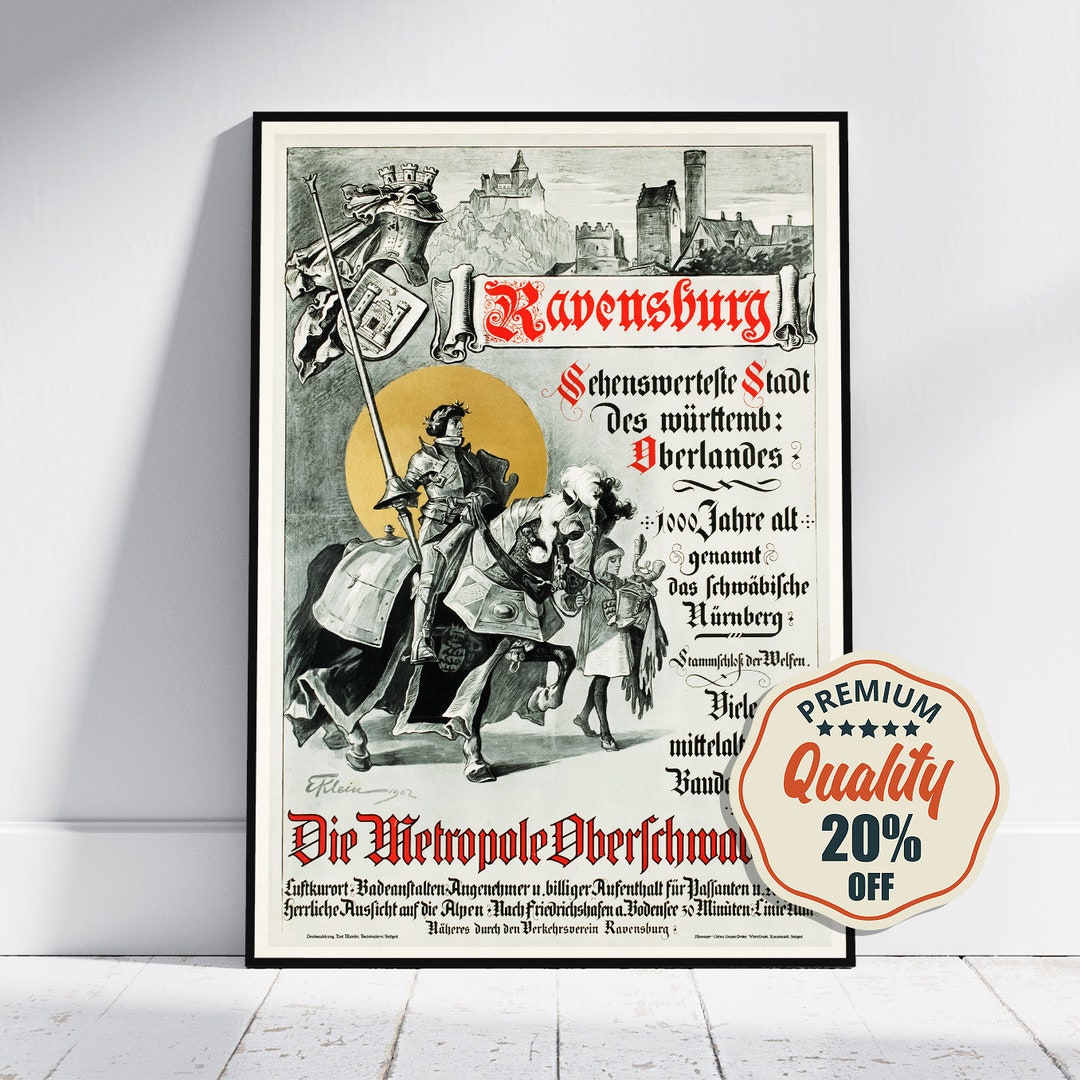 Vintage Fine Art Poster - A4, A1...20x30 Inch.. German Poster ...