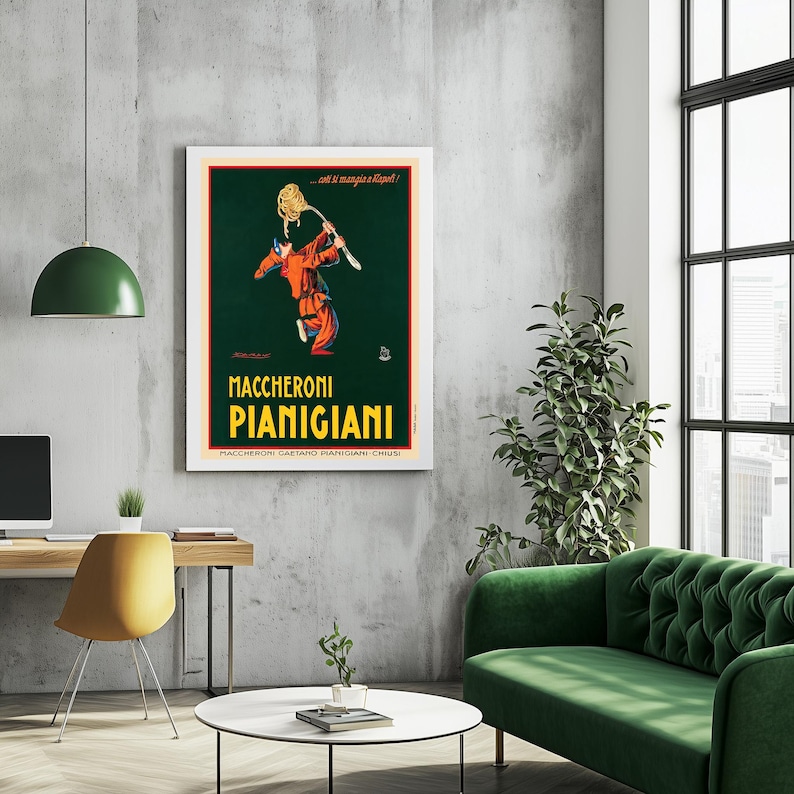 Vintage Fine Art Poster - A4, A1...20x30 Inch... "maccheroni Pianigiani ...