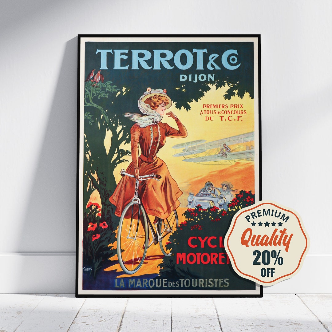 Hi-res Print - A4, A3...20x30 Inch... Cycles Motorettes, Terrot and C ...