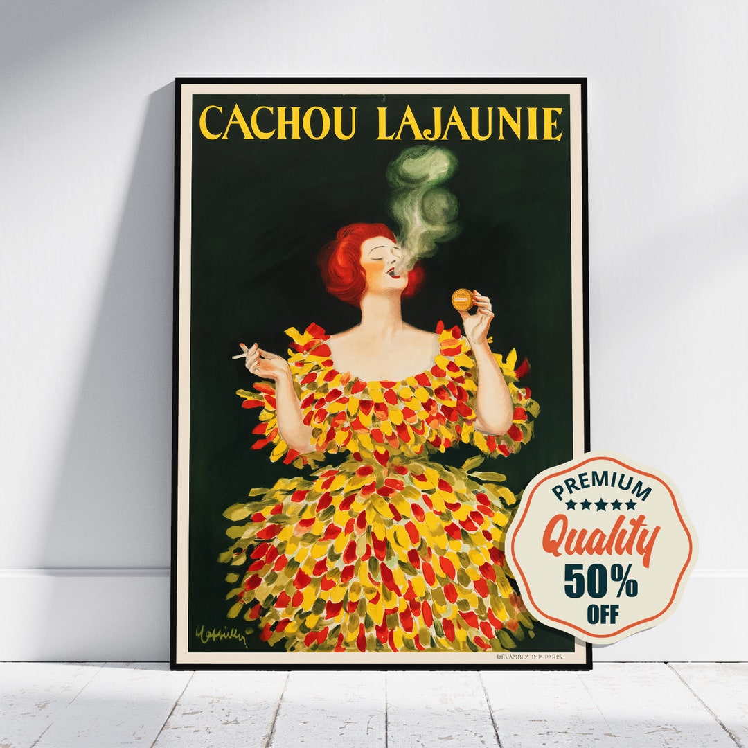 Hi-Res Print A4, A3...20 x 30 inch... Leonetto Cappiello, Cachou ...