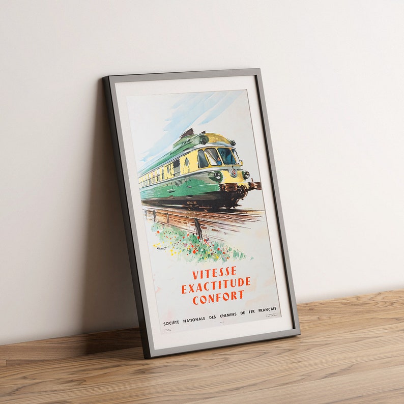 Hi-res Print - A4, A3...20x30 Inch... French Railway, Train ...