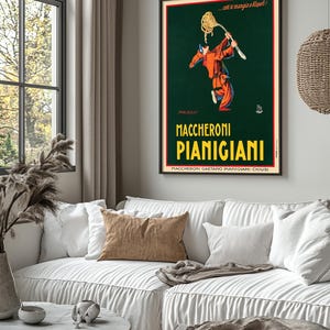 Vintage Fine Art Poster - A4, A1...20x30 Inch... "maccheroni Pianigiani ...