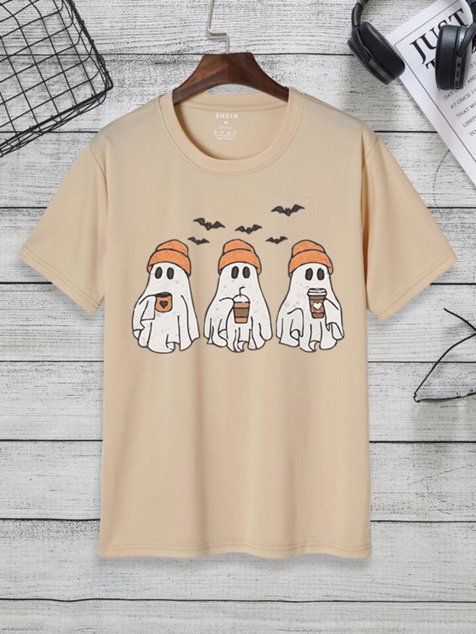 Ghost Png Ghost Collage Svg PNG, Halloween Png Cute Pink Reading Ghost ...