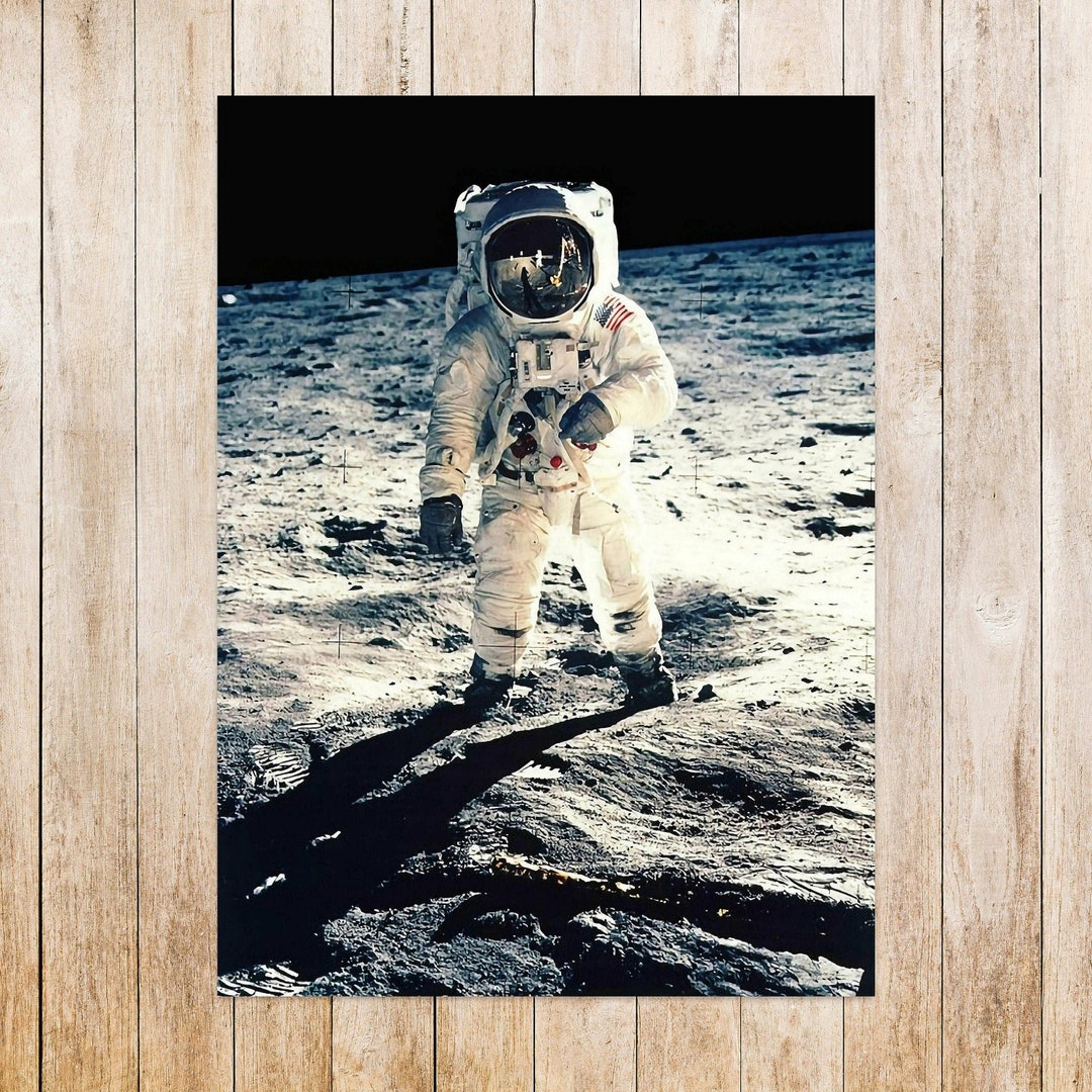 Buzz Aldrin on the Moon, Photo Taken by Neil Armstrong Print NASA ...