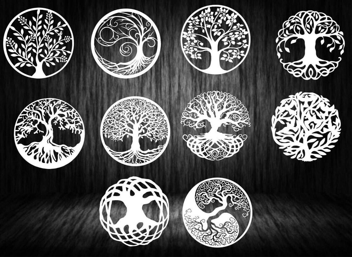 DXF-CDR Files for Plasma Laser & Router Cut CNC Tree of Life Design - Etsy