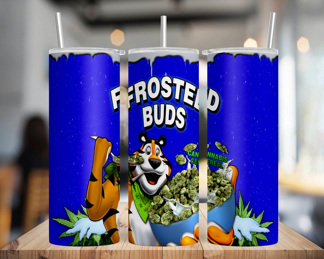Frosted Buds 20oz Weed Tumbler Wrap, Funny 420 Stoner Tumbler ...