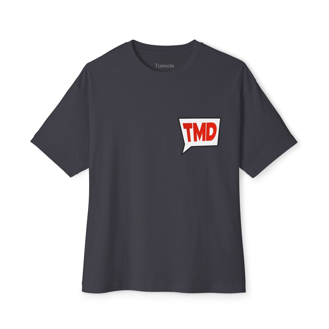 TMD Dark Grey Unisex Oversized Boxy Tee - Etsy