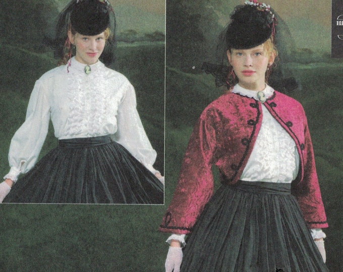 Costume Sewing Pattern Mccalls 4339 Misses Garibaldi Jacket Blouse ...
