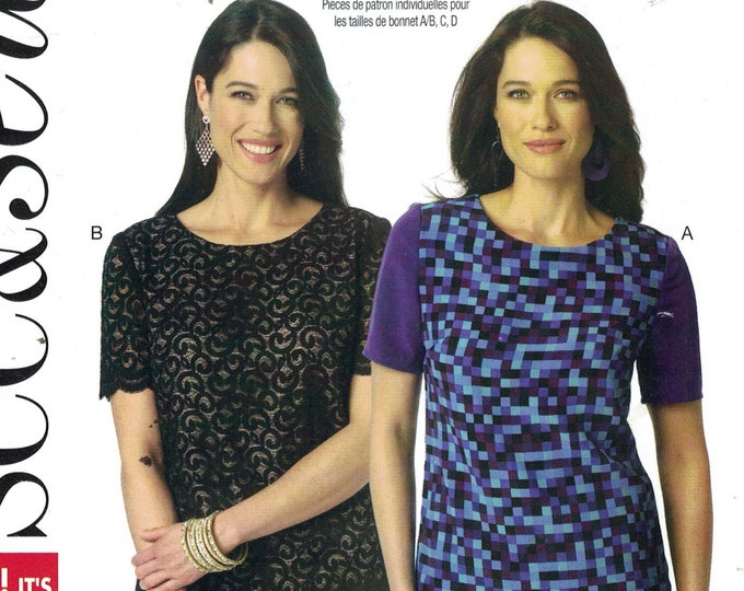 Misses Sewing Pattern See and Sew B6157 6157 Easy Top With Cup Size A B ...