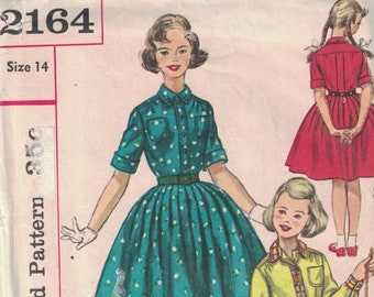 1950s Vintage Girls Sewing Pattern Simplicity 3296 Toddler Underwear ...