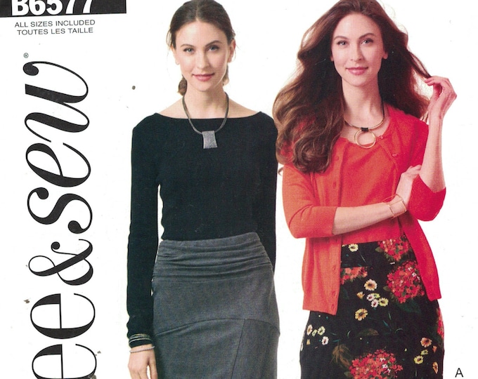 Misses Sewing Pattern See and Sew B6545 6545 Easy Loose Fitting Tops ...