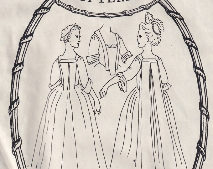 Misses Sewing Pattern Mill Farm Patterns M-16 Robe a La Francaise or ...